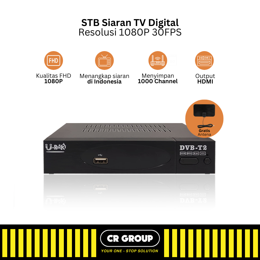 Jual [CRGROUP] Set Top Box STB TV Digital - Receiver TV Digital DVBT-2 ...