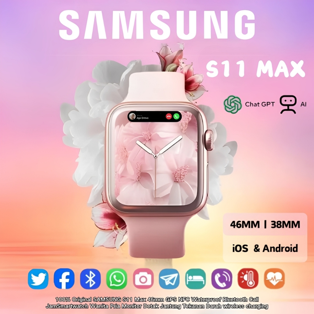Jual iwatch Samsung Series 11 Original with 2.3" HD AMOLED Display GPS ...