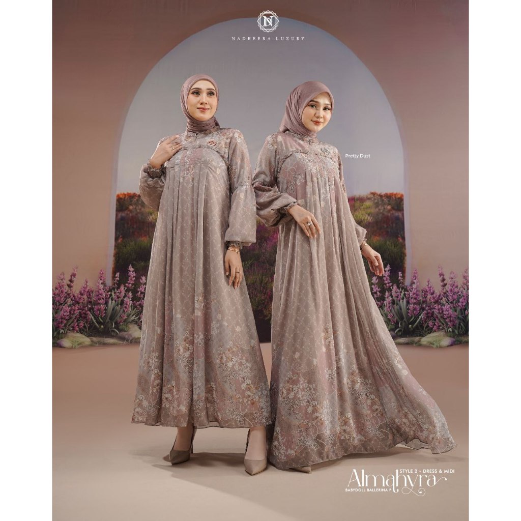 Jual [SIAP KIRIM] NADHEERA LUXURY DRESS || ALMAHYRA DRESS || STYLE 2 ...