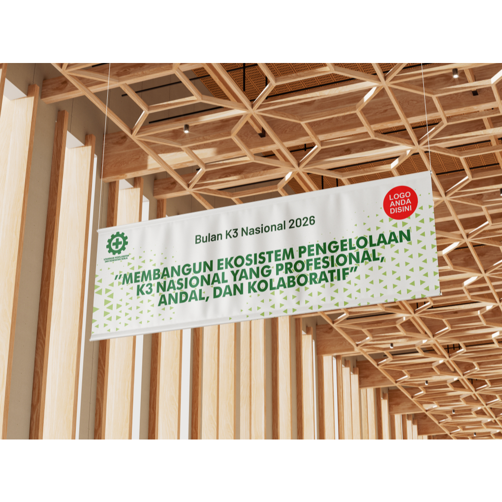 Jual Safety Spanduk Banner Bulan K3 Nasional 2026 Tema "Membangun ...