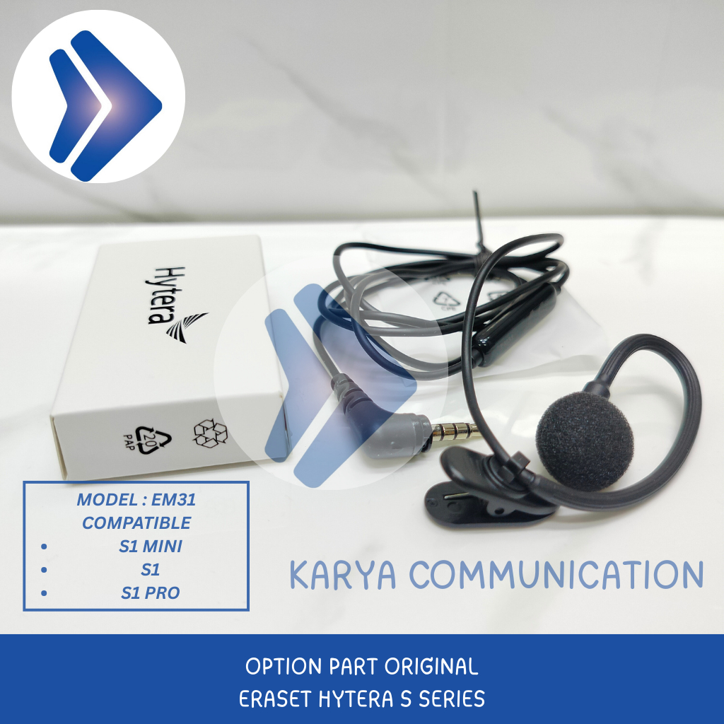 Jual Hytera Earphone S Series EM-31 Original S1 Pro PRO HYT S31 ...