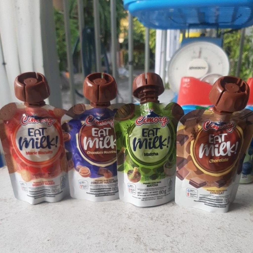 Jual Cimory EAT Milk 80gram /Puding Susu Rasa Matcha/Coklat Hazelnut ...