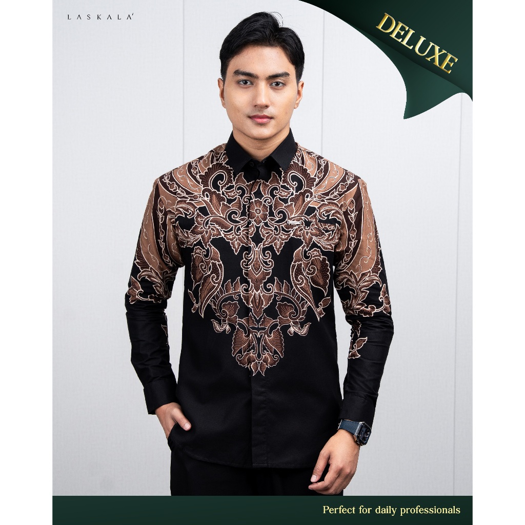 Jual Laskala Batik Premium Shakti Kemeja Batik Pria Slimfit Lengan ...