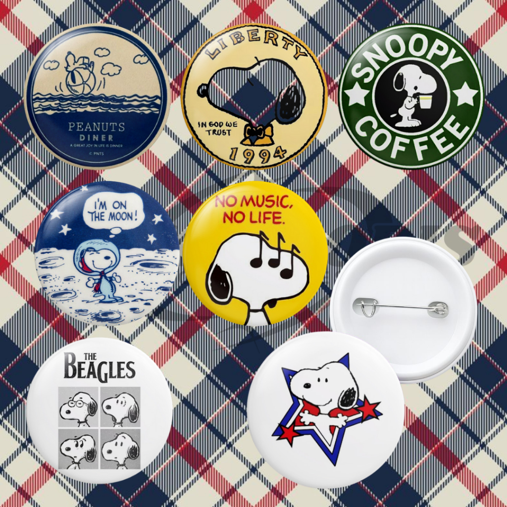 Jual Jacksesoris Pin Button Snoopy Peanuts Imut | Pin Snoopy Cute ...