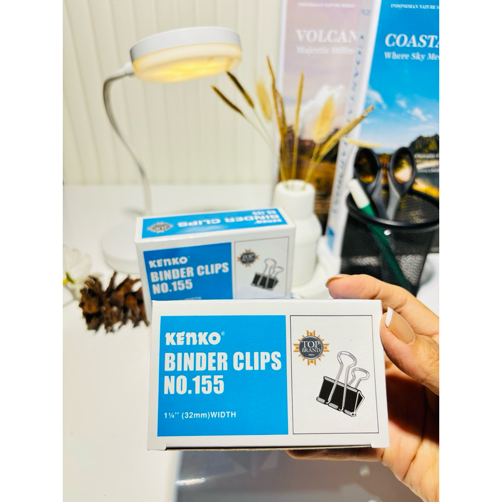 Jual Binder Clip Kenko No.155 32mm | Penjepit Kertas Besi Kuat | Klip ...