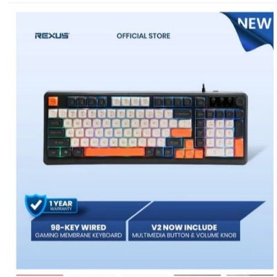 Jual Keyboard Gaming Membrane RGB Rexus Battlefire K98M V2 TERBARU ...