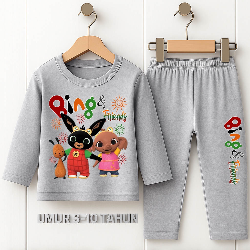 Jual BING Baju Piyama Setelan Anak Perempuan Premium Lengan Panjang ...