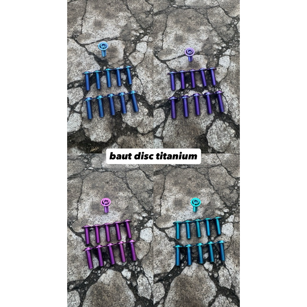 Jual baut disc titanium baut piringan cakram titanium universal semua ...