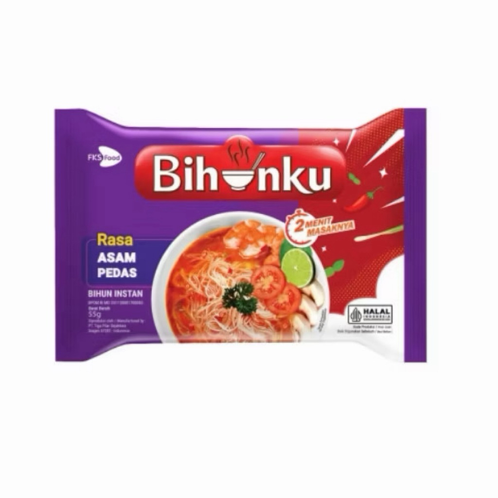 Jual Bihunku Rasa Asam Pedas 55g | Shopee Indonesia