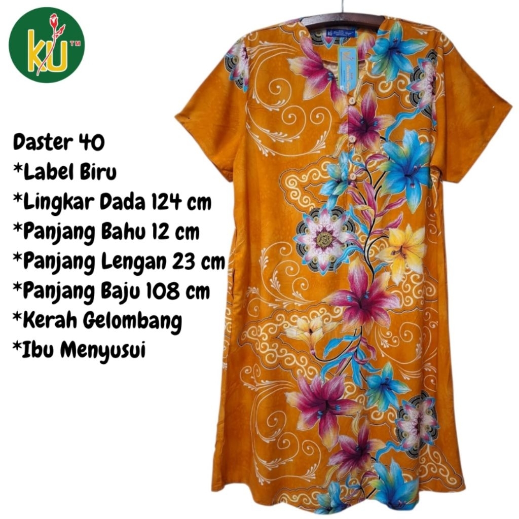 Jual Kencana Ungu Daster Model 40 Label Biru KUB Daster Ibu Menyusui ...