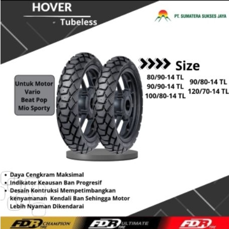 Jual FDR BLTL HOVER RING 14 Ban Luar motor Tubeless | Shopee Indonesia