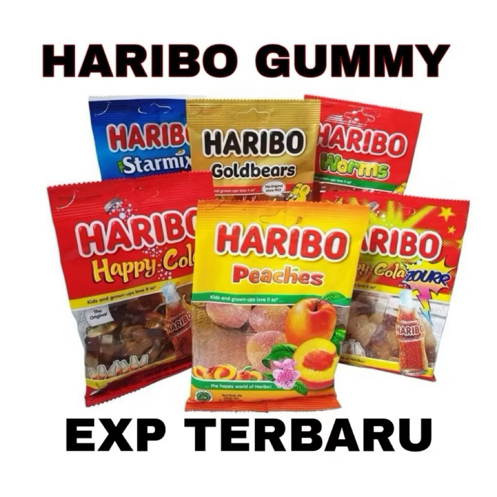 Jual Haribo Mix Zourr Gummy Candy 80g Permen halal Mui | Shopee Indonesia