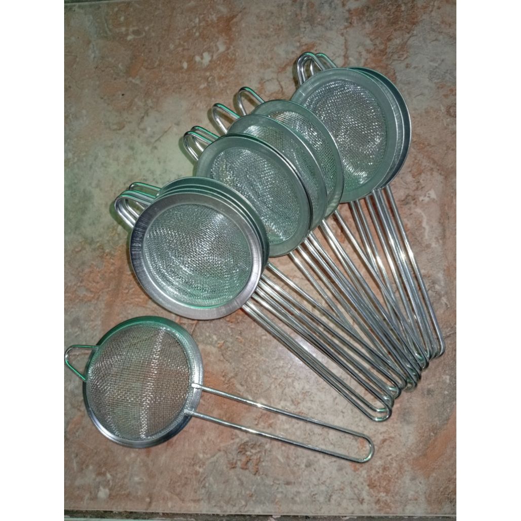 Jual SARINGAN SERBAGUNA DIAMETER 8 CM/SARINGAN STAINLESS TEH TEPUNG ...