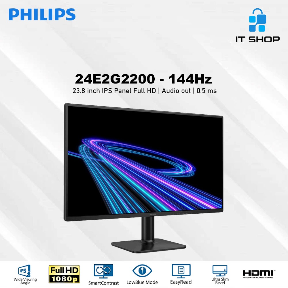 Jual Philips IPS Monitor 23.8 inch 24E2G2200/71 - 144Hz | Shopee Indonesia