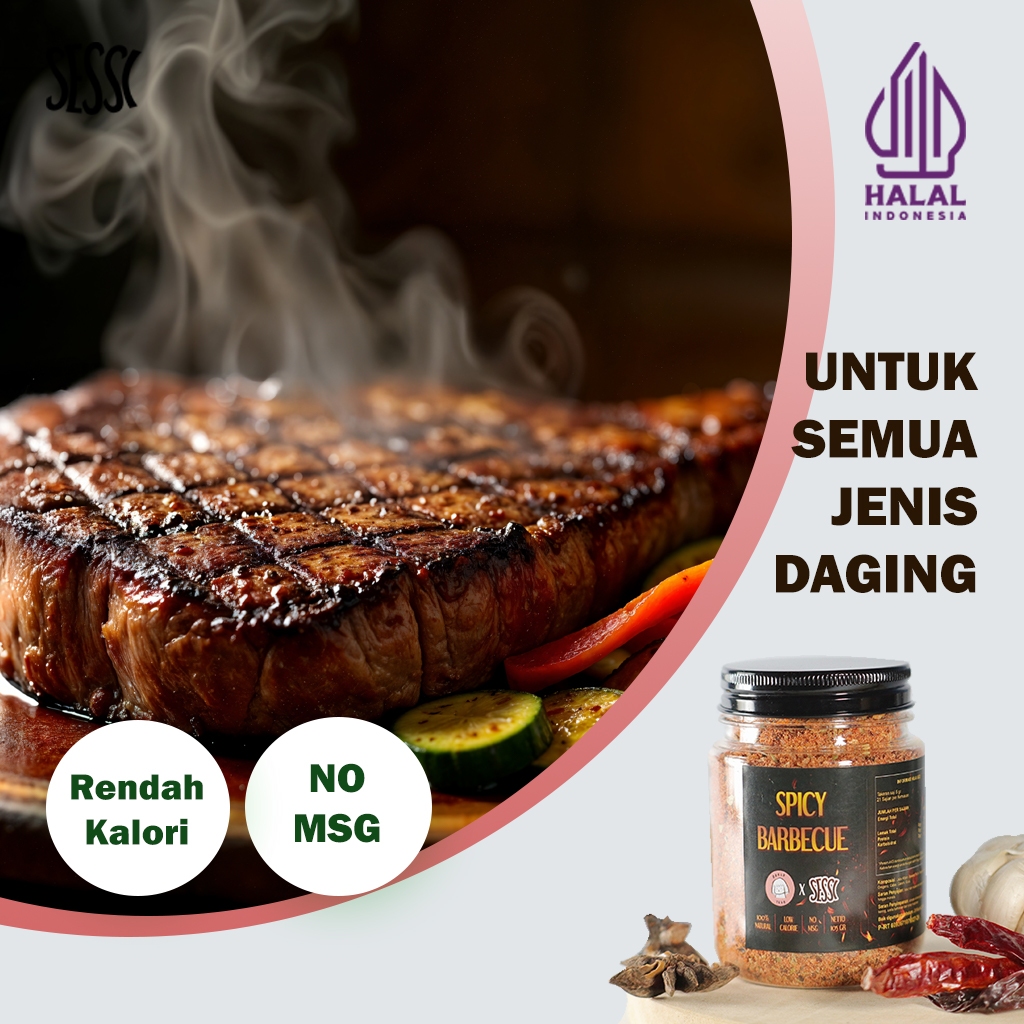 Jual Sessi Bumbu Marinasi Serbaguna Rasa Spicy BBQ Dry Rub - TANPA MSG ...