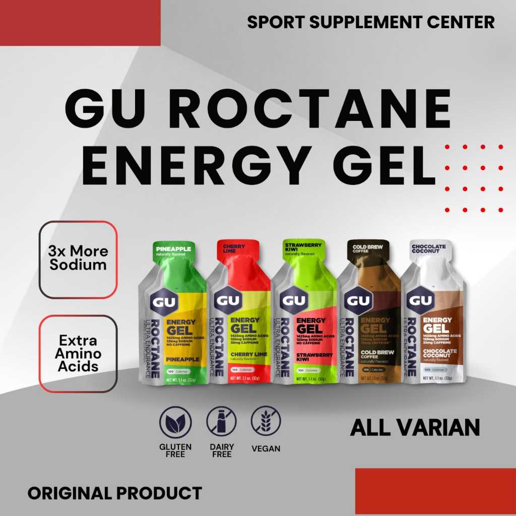 Jual GU Energy Labs - Roctane Energy Gel Box isi 24 Sachet - Supplement ...