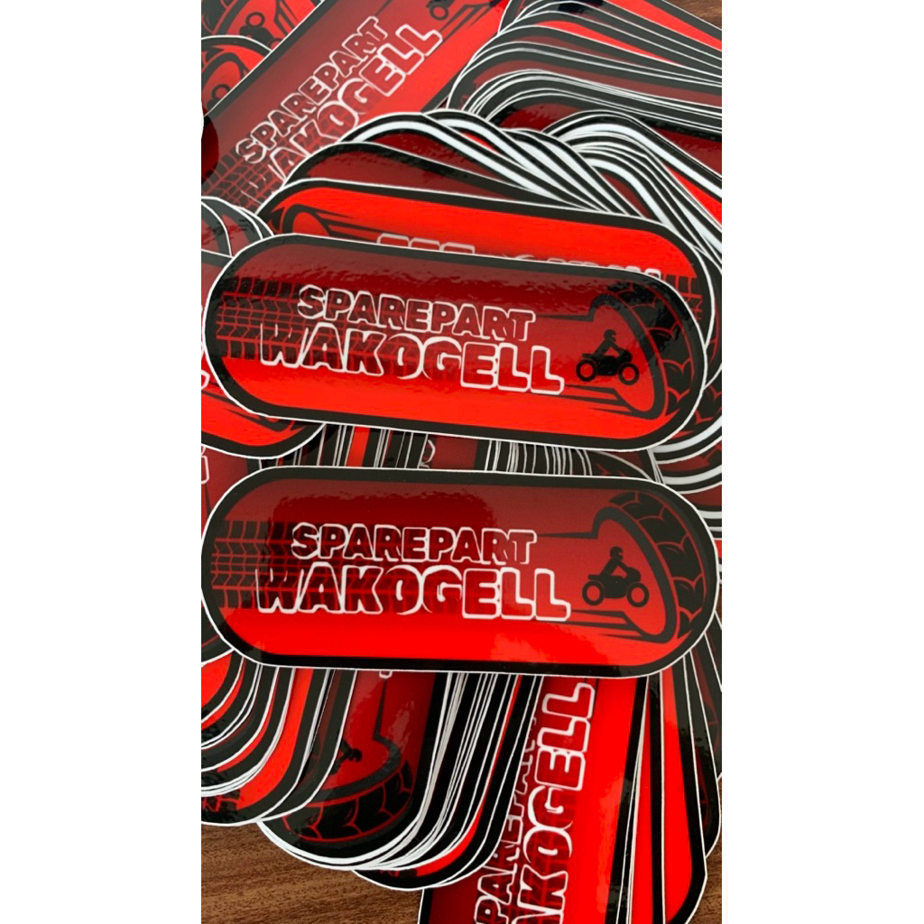 Jual STIKER SPAREPART WAKOGELL MOTOR. 5 pcs | Shopee Indonesia