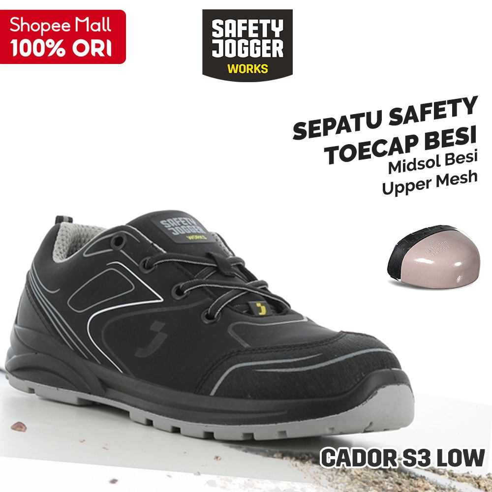 Jual Safety Jogger Cador S3 Low Tali Model Sporty Ujung Besi Sepatu ...