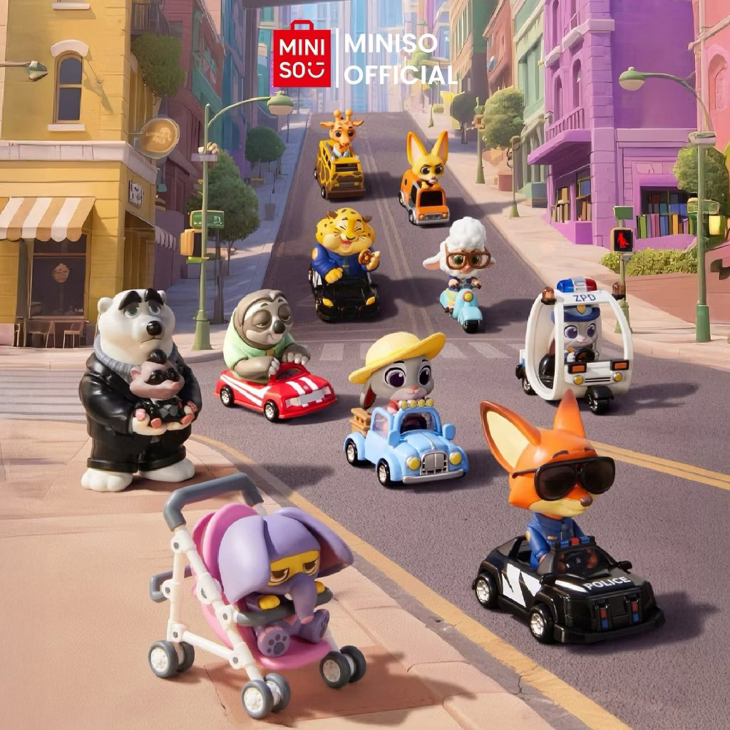 Jual [SELECTED] MINISO X Disney Zootopia Vehicles Fun Collection Figure ...