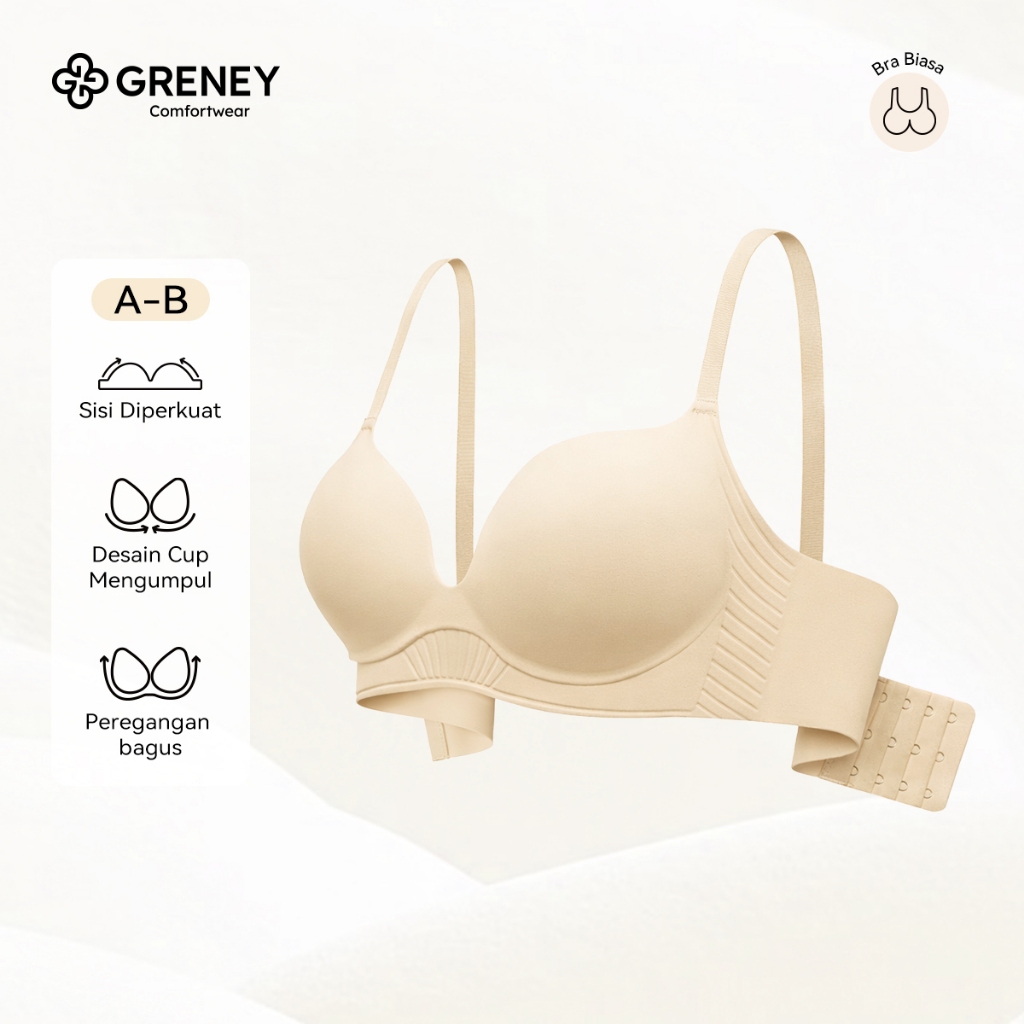 Jual GRENEY-Bra seamless anti kendur menopang PD tanpa kawat tanpa tali ...