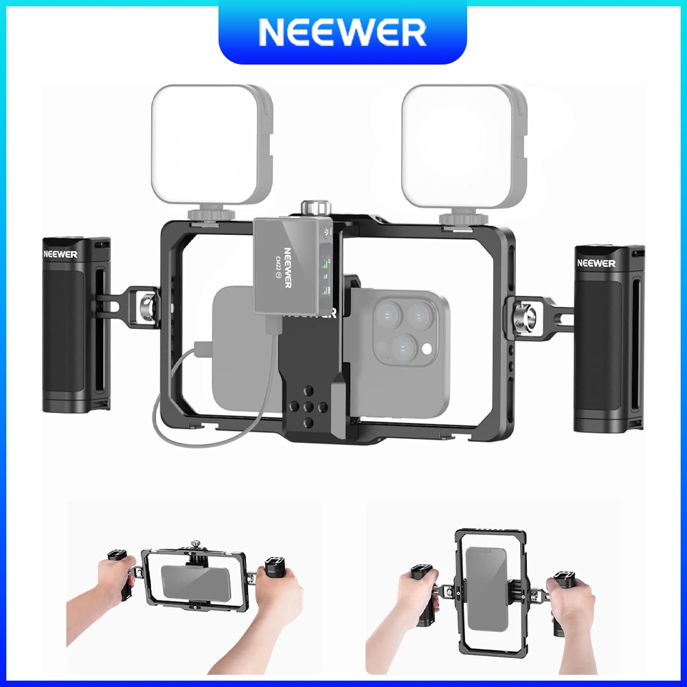 Jual NEEWER Upgraded Phone Vlog Cage Video Rig Stabilizer for iPhone ...
