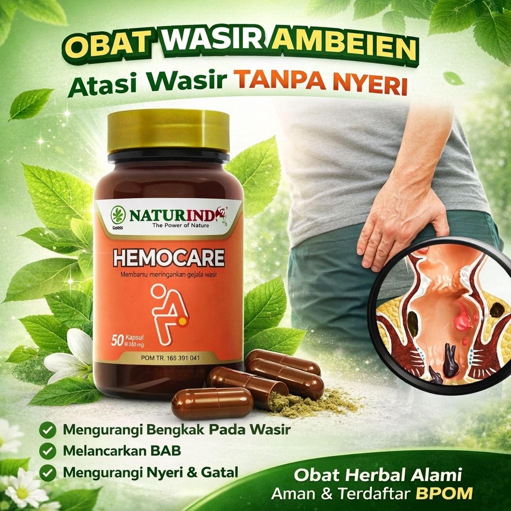 Jual Obat Wasir Obat Ambeien Stadium 1-4 Susah BAB Berdarah Benjolan ...