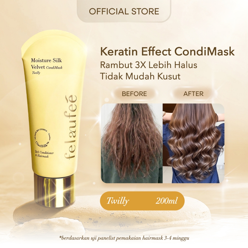Jual FELAUFEE - Moisture Silk Velvet CondiMask Hair Mask - Twilly ...