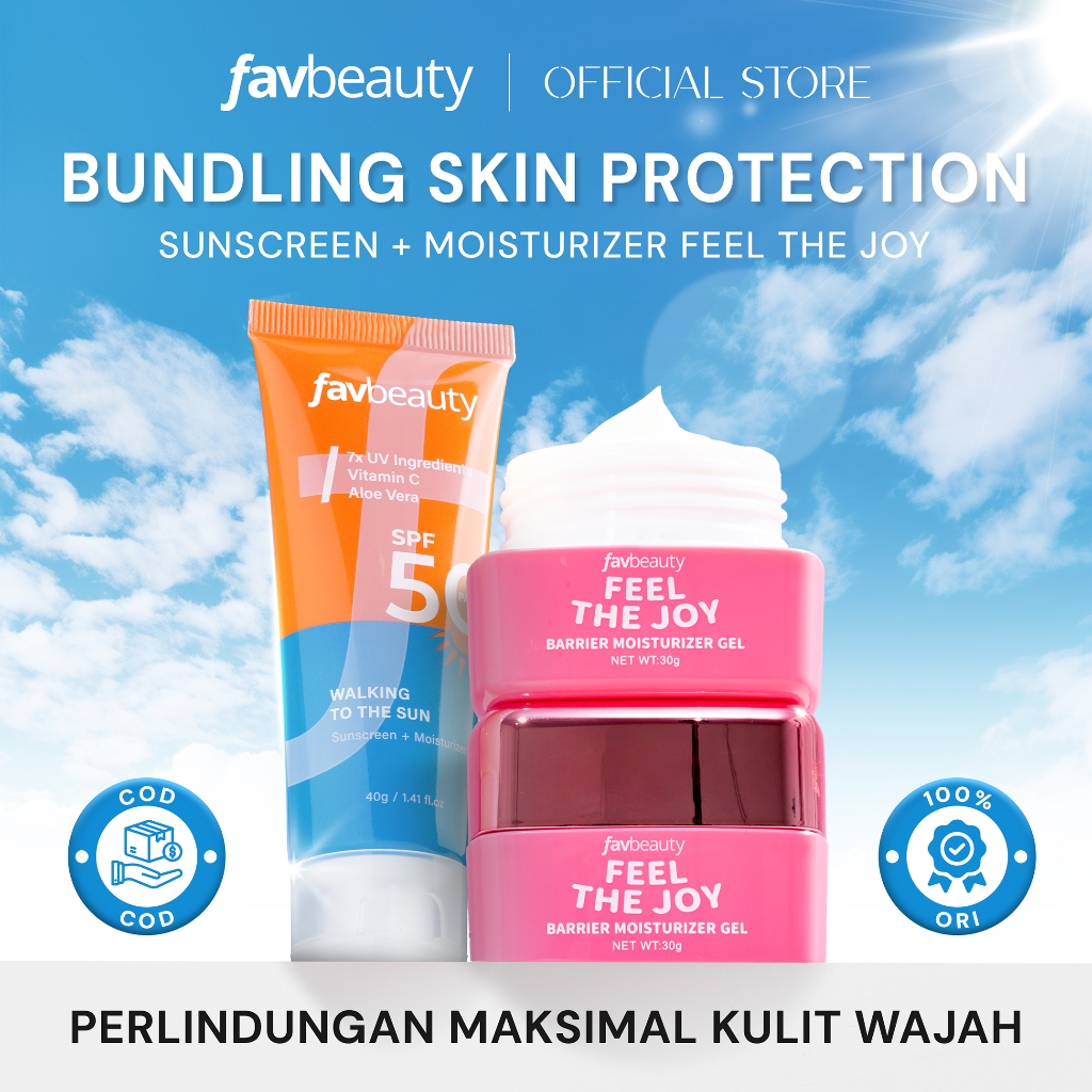 Jual Fav Beauty Skin Protection Bundle | Sunscreen Hybrid SPF 50 PA ...