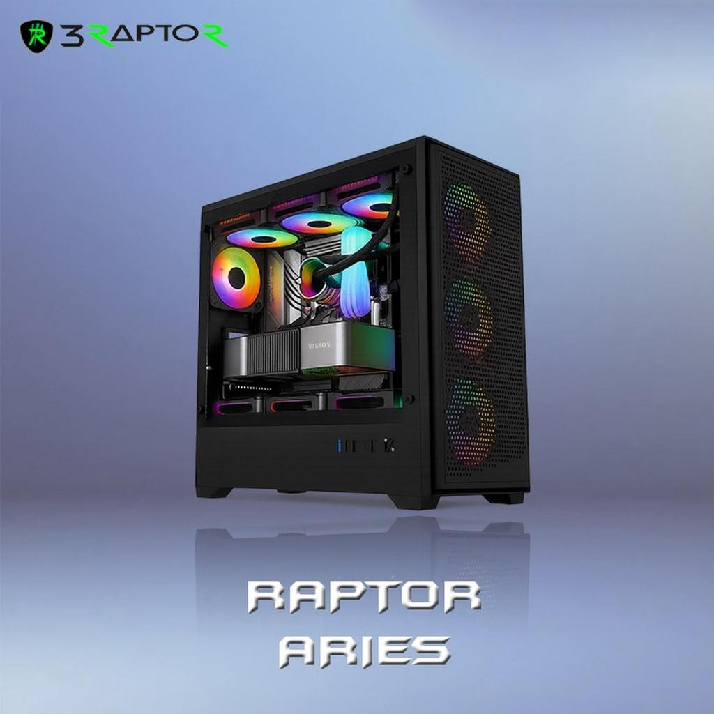 Jual Raptor ARIES Full Tower Gaming Case – Support E-ATX, 3 RGB Fan ...
