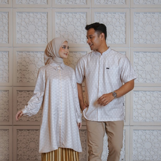 Jual Elzatta Baju Sarimbit Terbaru Couple Ethnic Monogram Series - Oat ...
