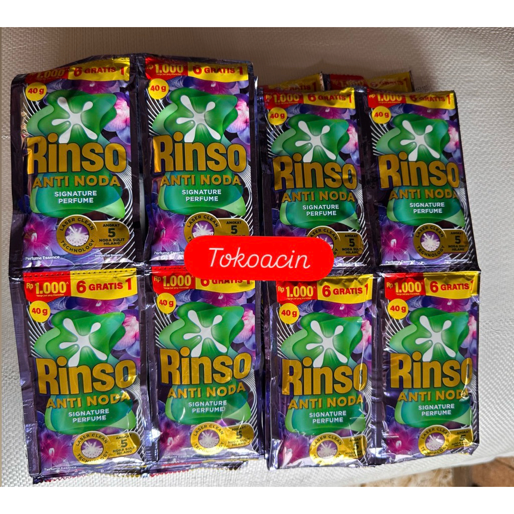 Jual [TokoAcin][ISI 112 PCS][RANDOM] Rinso liquid 40gr, Rinso liquid ...
