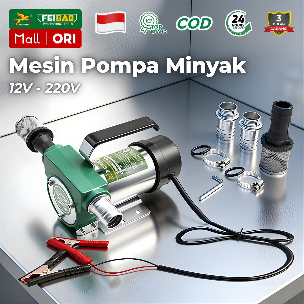 Jual FEIBAO Pompa Minyak Solar Listrik Heavy Duty 12/24/220 V Anti ...