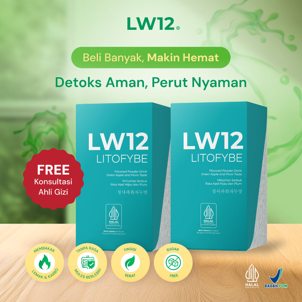 Jual LW12 Litofybe - Bundling 2 Box | Minuman Fiber Drink | Diet Detoks ...