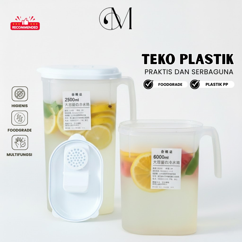 Jual GROVE MAISON Teko Air Plastik Food Grade 1800ml | Pitcher Minum ...