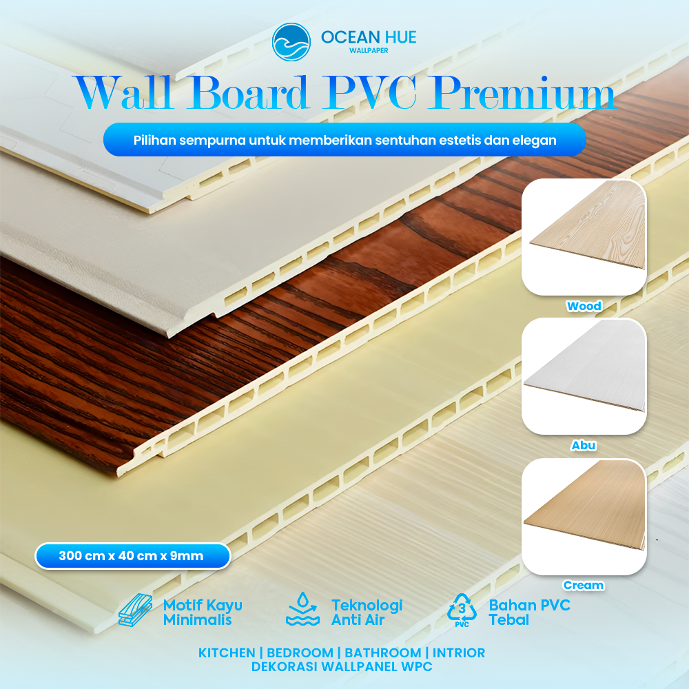 Jual Wallboard Dinding Pvc | Wallboard WPC | Wallboard PVC 3 Meter ...