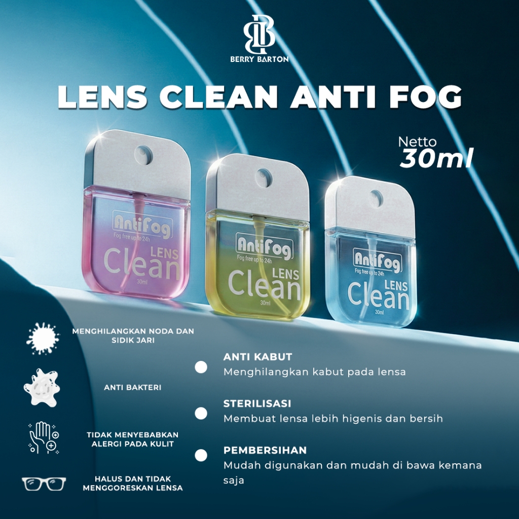 Jual Berrybarton Lens Cleaner Anti Fog Spray Cairan Pembersih Lensa ...