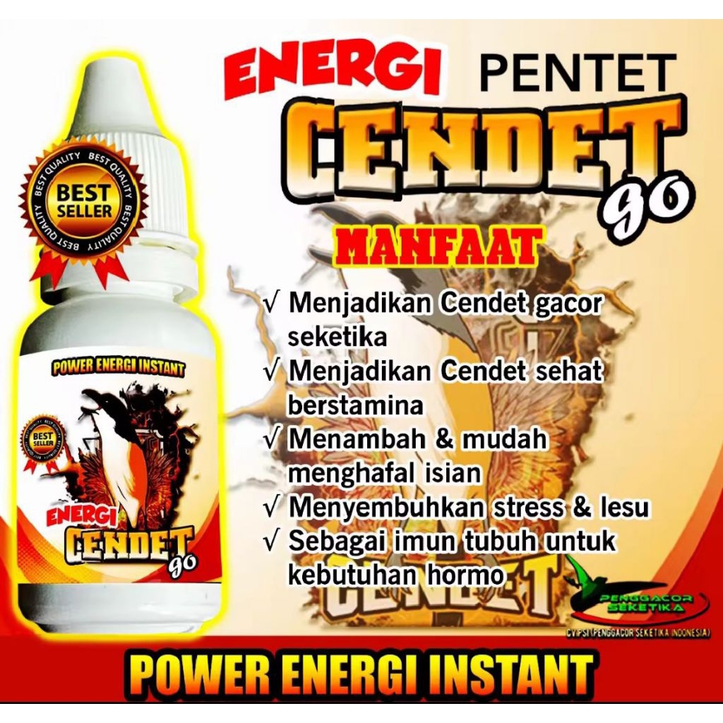 Jual Power Energi Cendet 10 ml Vitamin Burung Cendet Booster Burung ...