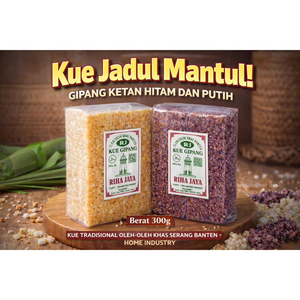 Jual KUE GIPANG KETAN HITAM DAN KETAN PUTIH SELAI KACANG / 300 GR ...