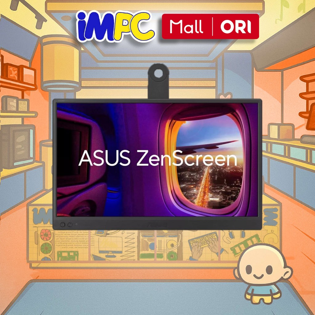 Jual ASUS ZenScreen MB169CK Portable Monitor 16" FHD 1080p IPS 60Hz 5ms ...