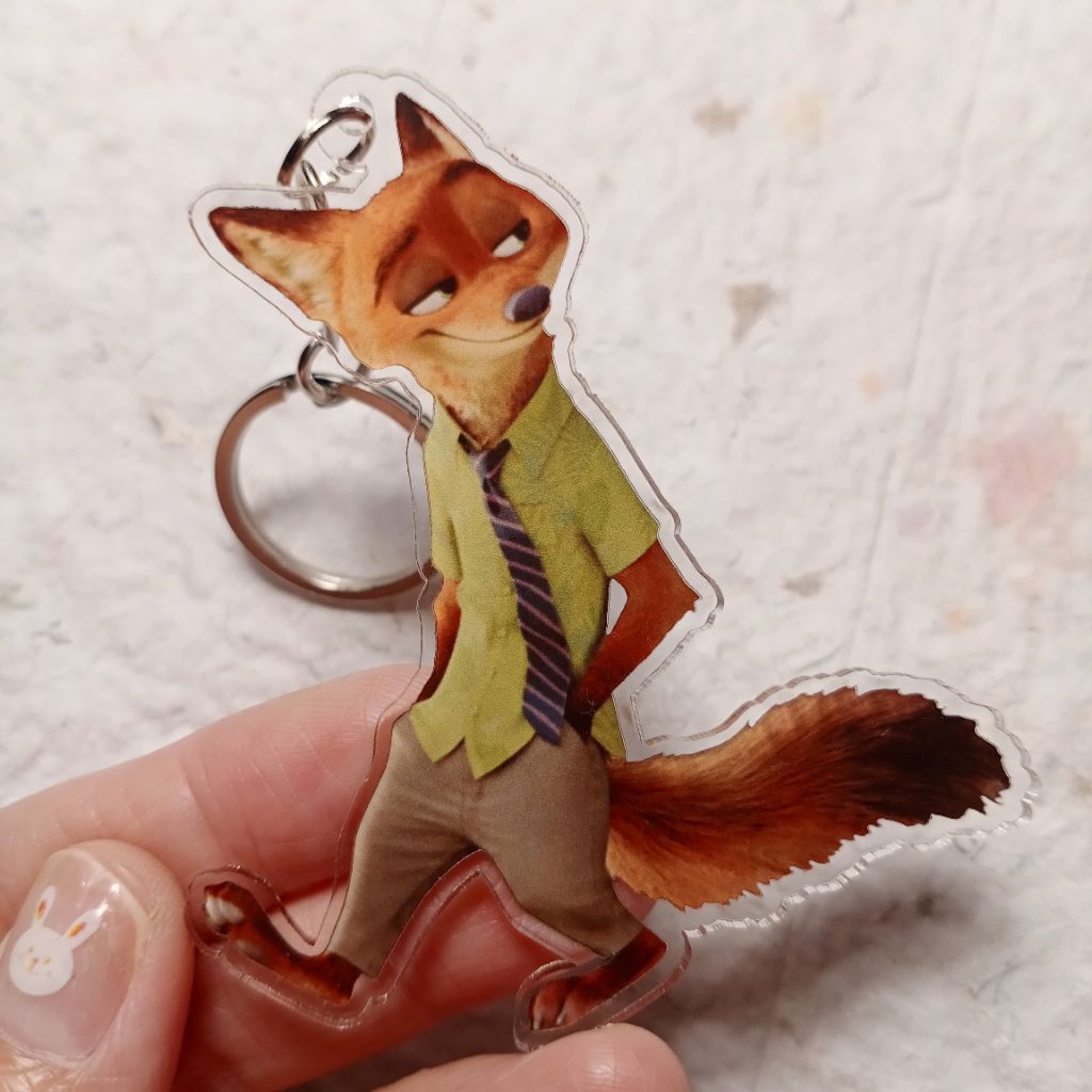 Jual ganci NICK WILDE Zootopia 2 keychain gantungan kunci Nick Wilde ...