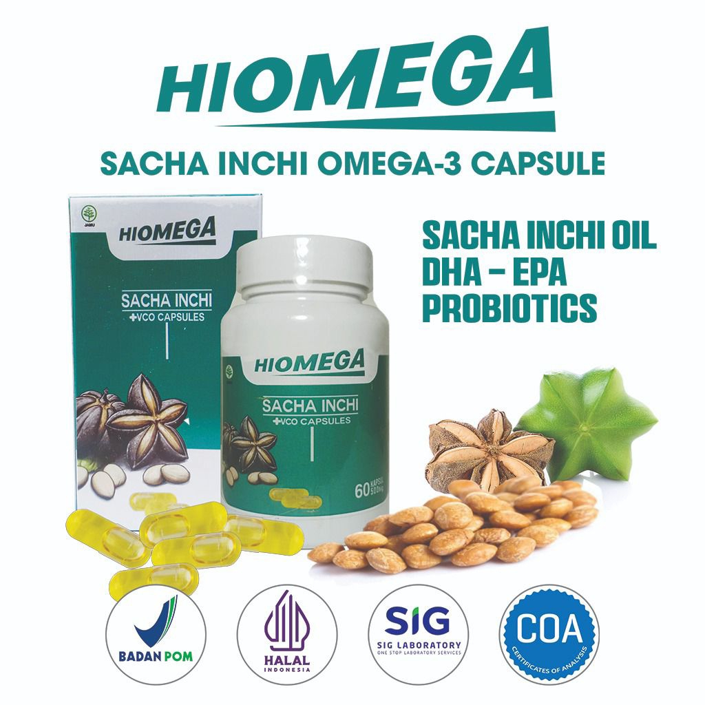 Jual Kapsul Sacha Inchi BPOM HALAL 60 butir kapsul omega 369 500mg ...