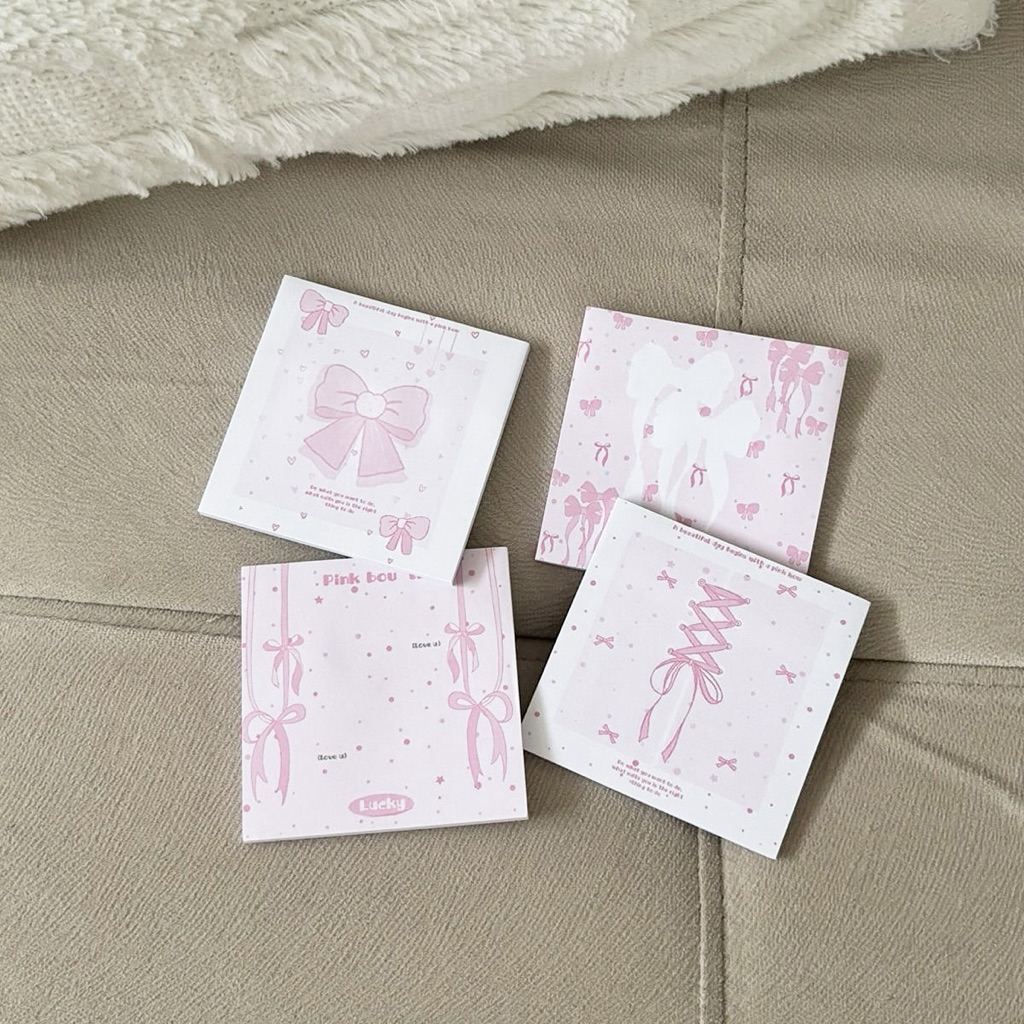 Jual Mocorie - Coquette Ribbon Sticky Notes / Stickey Notes Isi 50 pcs ...