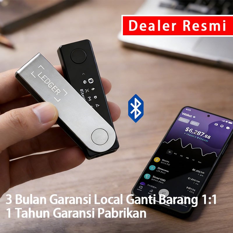 Jual [Pejabat Berwenang] Ledger Nano X Dompet Kripto Hardware Dingin ...