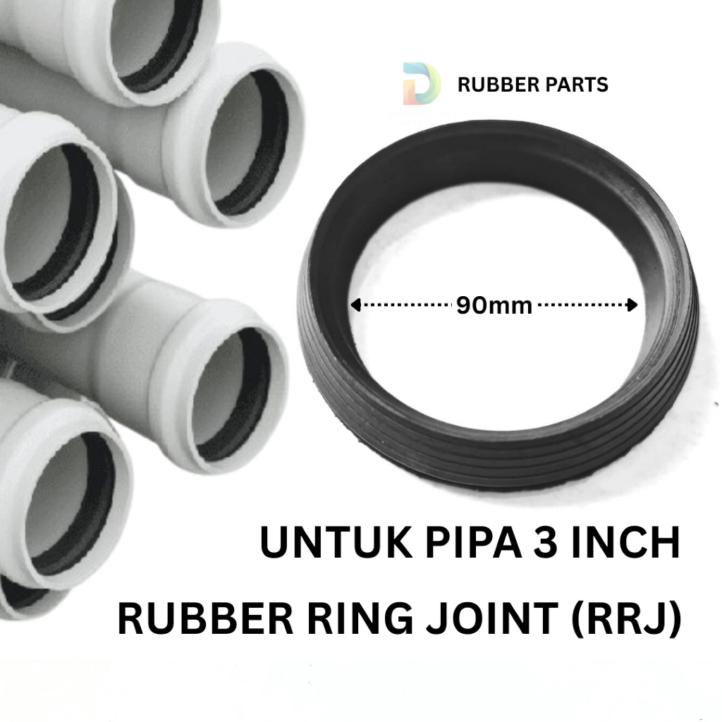 Jual Rubber Ring Joint 3 Inch | Karet Pipa PVC RRJ Fleksibel Anti Bocor ...