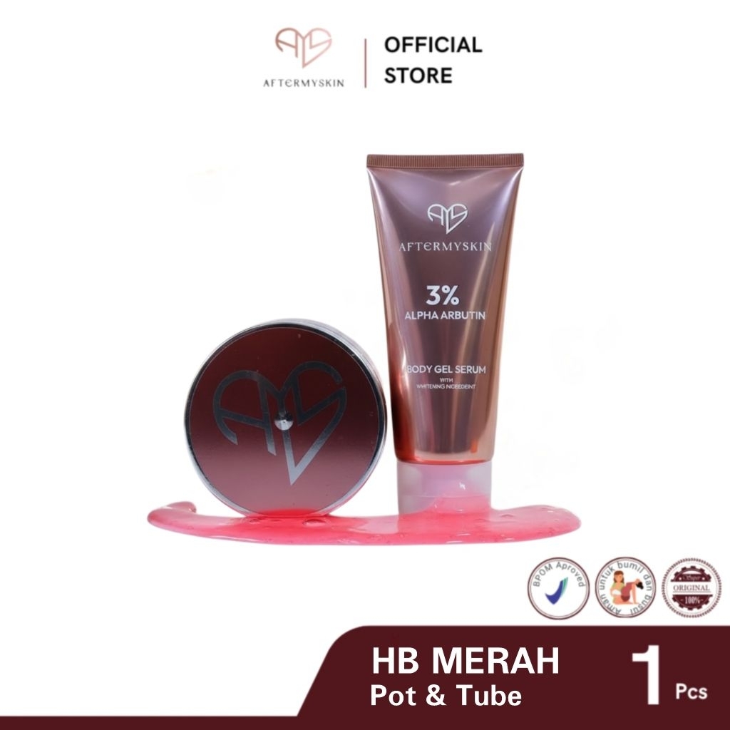 Jual AFTERSKIN - Aftermyskin New HB Merah 3% Alpha Arbutin Body Gel ...