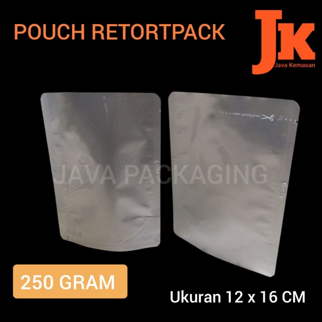 Jual POUCH RETORTPACK 250 STANDING POUCH KEMASAN PLASTIK RETORT ALU ...