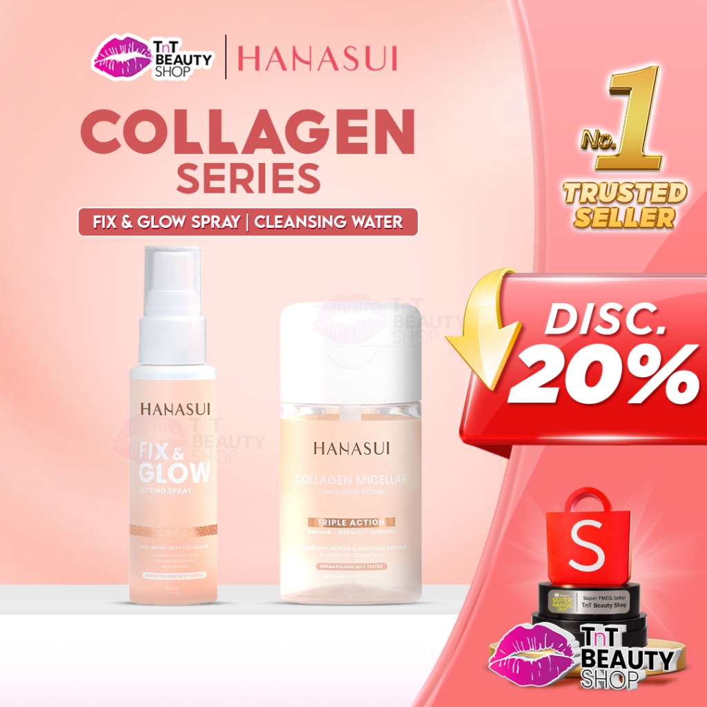 Jual HANASUI Collagen Series - Fix & Glow Setting Spray 60ml | 100ml ...