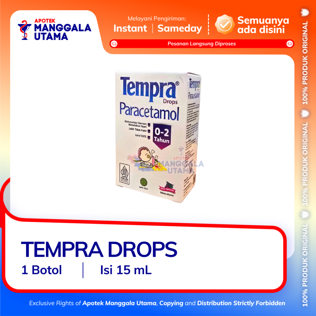 Jual TEMPRA DROPS 15 ML - PENURUN DEMAM DAN MEREDAKAN NYERI | Shopee ...