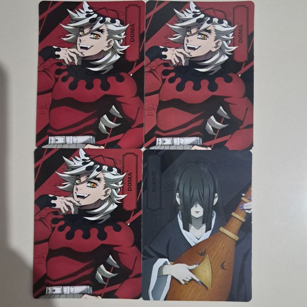 Jual Demon slayer card family mart secret card collectible card douma ...