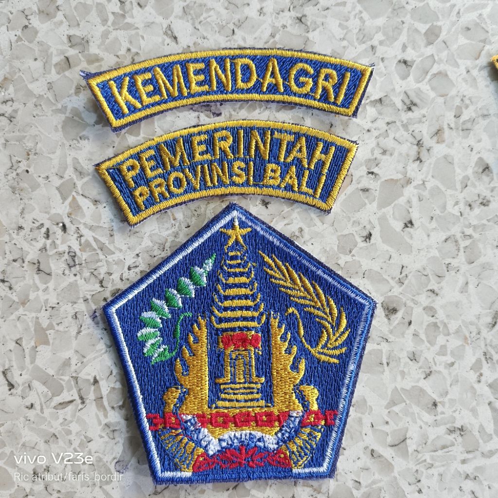 Jual BED PEM PROV BALI LOGO BORDIR PEMERINTAH PROVINSI BALI BETGE ...